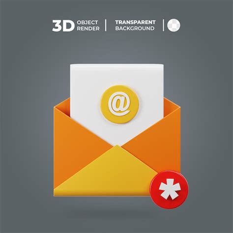Premium Psd 3d Email Notification