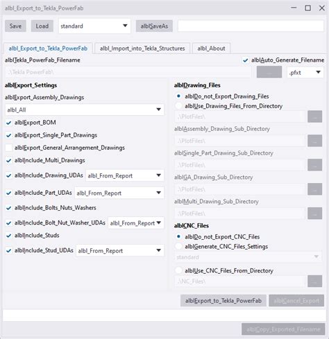Albl Prefix On Tekla Powerfab Plugin 61 Dialog Text Tekla User Assistance