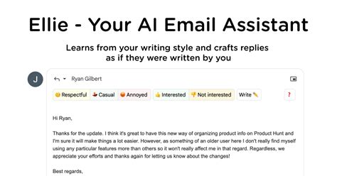 Outlook Email Assistant Ellie Your Ai Email Assistant