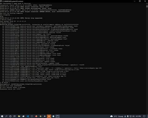 Stop Crash · Issue 373 · Bdsxbdsx · Github