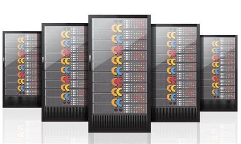 Premium Vector Network Servers Computer Hardware Technology Isolated On White Background