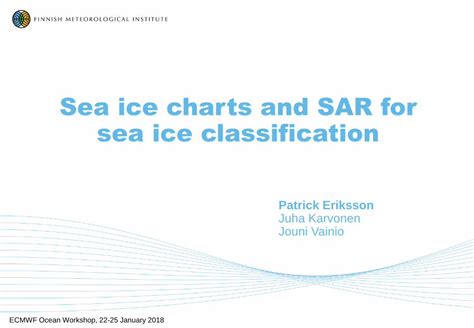 Pdf Sea Ice Charts And Sar For Sea Ice Classification Dokumentips