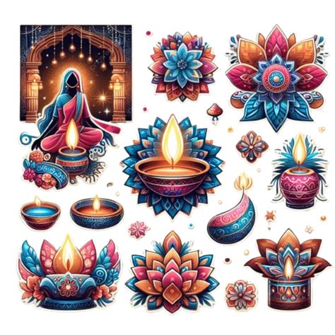 현실적인 디왈리 불꽃 장식 축제 Png 일러스트 및 이미지 에 대한 무료 다운로드 Pngtree