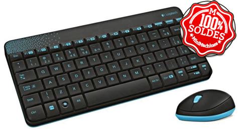 Logitech pack clavier souris sans fil MK à