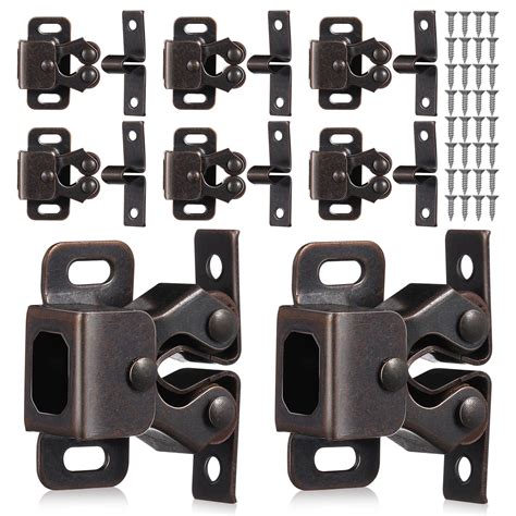 8 sets double roller catch cabinet latches jewelry box latch mailbox