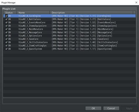 MZ Visustella MZ Event Movement Core Yanfly Foraging Script Issue RPG Maker Forums