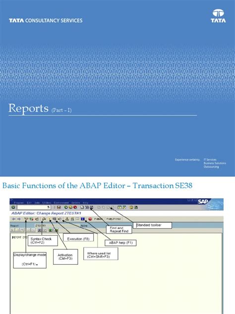 3 sap abap reports part 1 pdf parameter computer programming