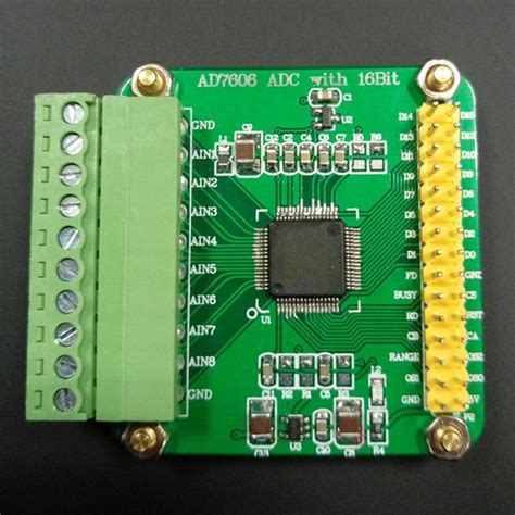 AD7606 AD Data Acquisition Module 8CH DAS 16bit ADC Smaplign Rate 200KHz Free Shipping