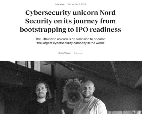 Tldr For This Impressive Nord Security Profile Ready For Ipo But No