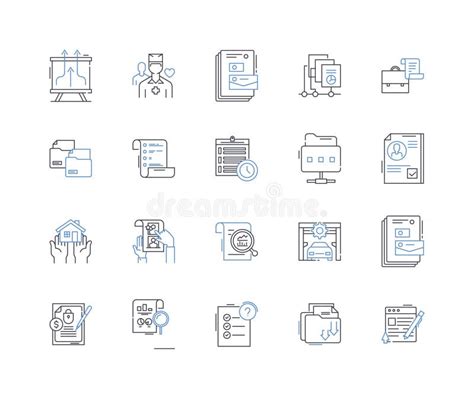 Safeguard Line Icons Collection Security Protection Defense Safety Guard Shield Reliable