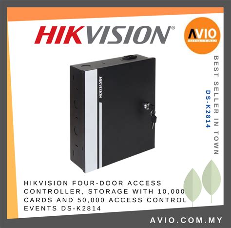 Hikvision Four 4 Door Access Controller Storage With 10000 Cards 50000 Access Events Rs485 Rj45
