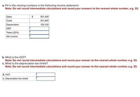 Solved a. ﻿Fill in the missing numbers in the following | Chegg.com