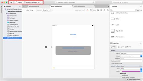 How To Use Activity Indicator On Popup Window In Xamarin IOS App