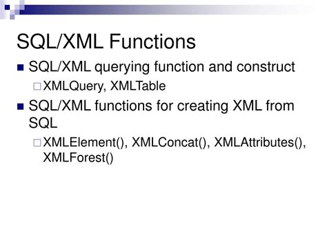 ppt oracle xml db and xquery powerpoint presentation free download