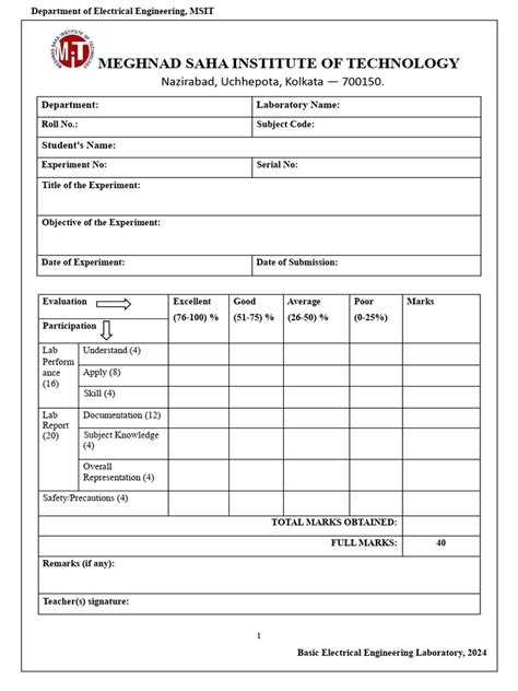 Electrical Rubrics3 1 Pdf