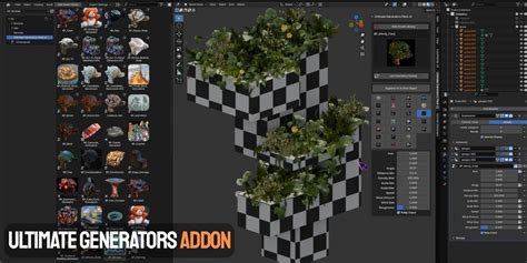 50 Procedural Generators Addon V2 Superhive Formerly Blender Market