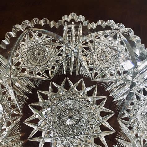 9” American Brilliant Period Cut Glass Bowl Chairish