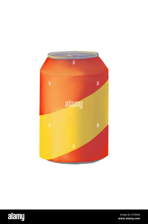Illustration Of Items For Computer Games Soda Can Soda Metal Container With A Drink Stock