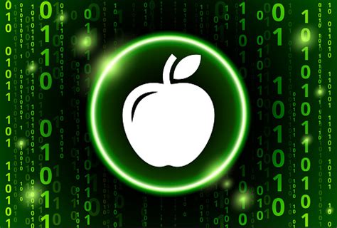 apple binary code vector pattern background stock illustration download image now istock