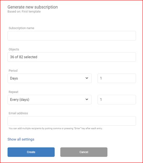 Report Subscriptions FMS Documentation Report Subscriptions FMS Documentation