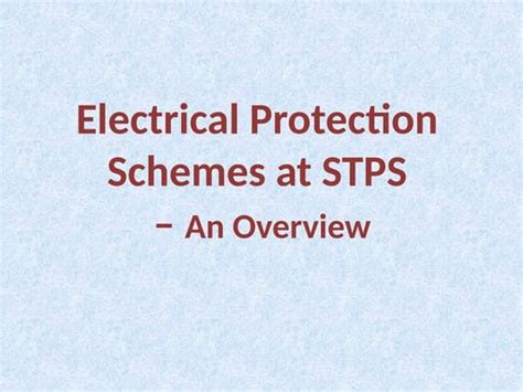 Protection Of Generator Pptx