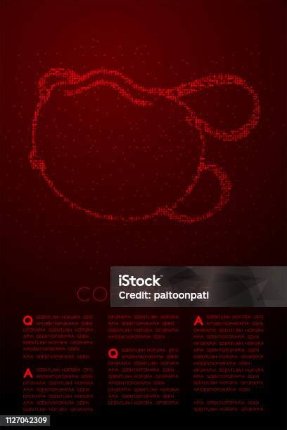먼지 마크 또는 미 립 자 인공 호흡기 추상적인 기하학적 Bokeh 빛 원형 도트 픽셀 패턴 오염 오후 25 컨셉 일러스트와