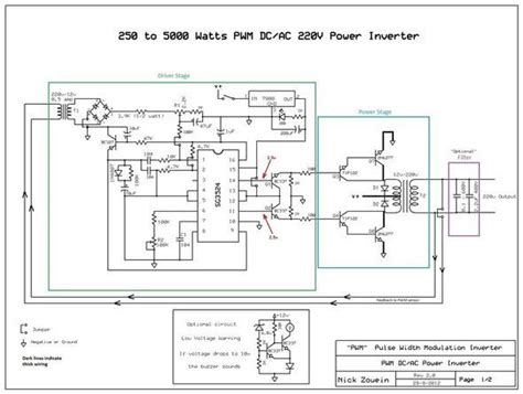 250W 5000W SG3524 DC AC Inverter Circuit – Electronics Projects Circuits