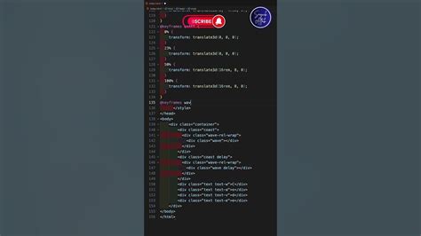 Css Wave Text Animation Html Css Codingshorts Ytshorts Programming