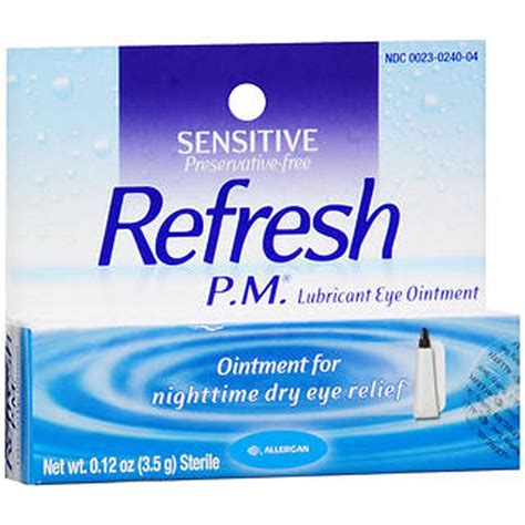 Refresh P M Lubricant Eye Ointment 0 12 Oz 3 5 G Each