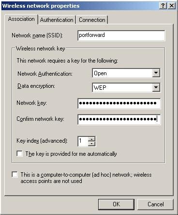 Connecting To A Secure Wireless Network With Windows XP