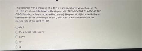 solved three charges with a charge of 5×10∧−6c and one