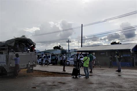 နေရပ်ပြန် မြန်မာရွှေ့ပြောင်းအလုပ်သမား ၂၂၈ ဦး နမ့်စန်မြို့မှဖြတ်သန်း၍ နေရပ်အသီးသီးသို့ ဆက်လက်ထွက