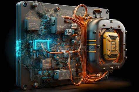 A Board With Chips And A Gaming Graphics Card Processor Progressive Cooling System For The