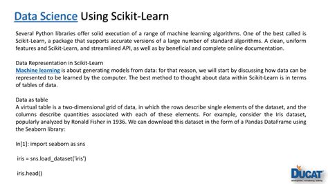 Ppt Data Science Using Scikit Learn Powerpoint Presentation Free