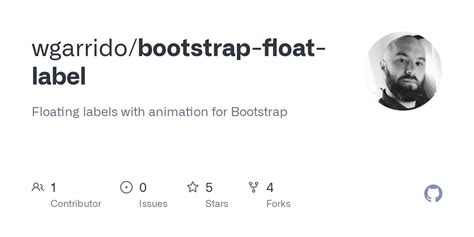 GitHub Wgarrido Bootstrap Float Label Floating Labels With Animation For Bootstrap
