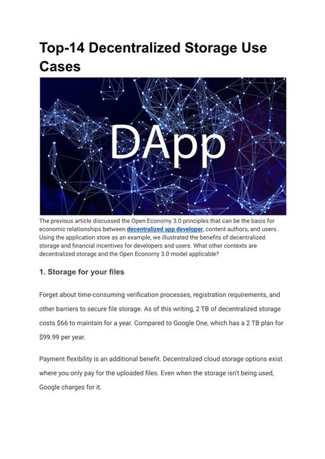 Ppt Top 14 Decentralized Storage Use Cases Powerpoint Presentation Free Download Id 11719731