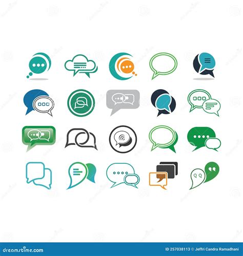 Message Bubble Logo And Symbol Speech Stock Vector Illustration Of