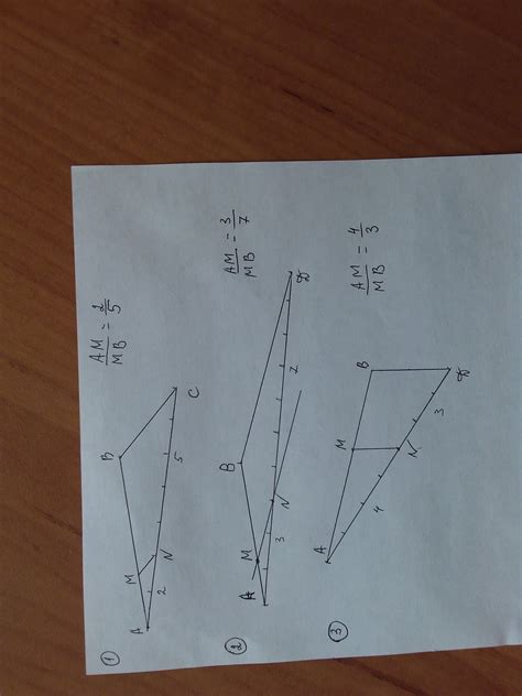 Начертите отрезок Ab и разделите его в отношении 1 2 5 2 3 7 3 4 3 Школьные Знания Com
