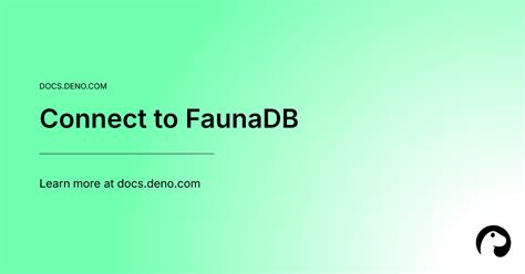 Connect To Faunadb