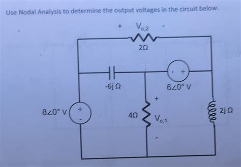 solved use nodal analysis to determine the output voltages