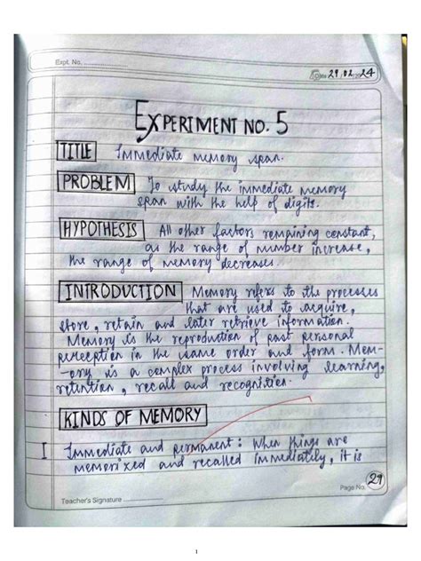 Immediate Memory Span Pdf