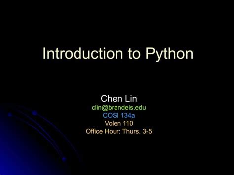 Python Programming Tutorial For Beginners Ppt