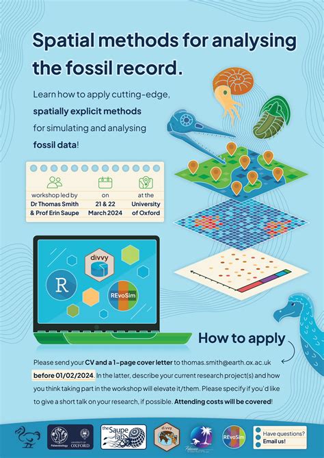 free spatial methods workshop for analysing the fossil record at oxford