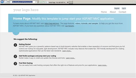 Creating And Deploying An Aspnet Mvc4 Application Techbubbles