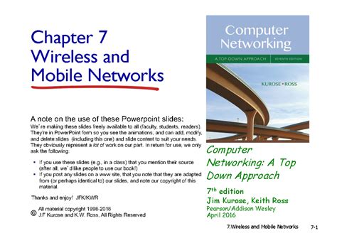 Chapter 7 2023 要約 Computer Networks Computer Networking A Top Down Approach A note on the
