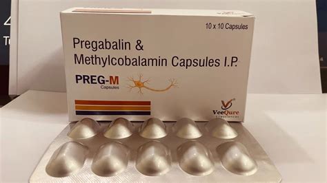 Preg M Pregabalin 75mg Methylclobalamin 750mcg Capsules At ₹ 2100 Box Pregabalin Capsules