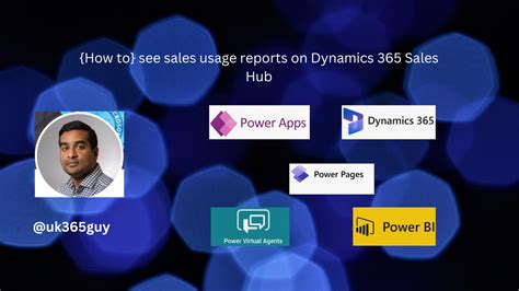 {how To} See Sales Usage Reports On Dynamics 365 Sales Hub Uk365guy Malla Reddy Helping