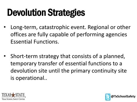 Ppt Continuity Of Operations Planning Workshop Devolution