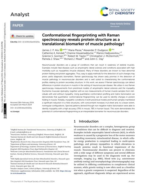 Pdf Conformational Fingerprinting With Raman Spectroscopy Reveals