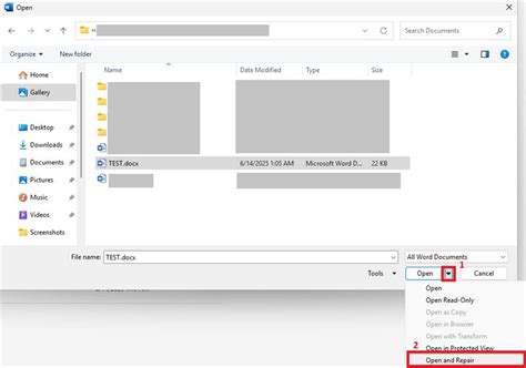 word experienced an error trying to open the file microsoft qanda